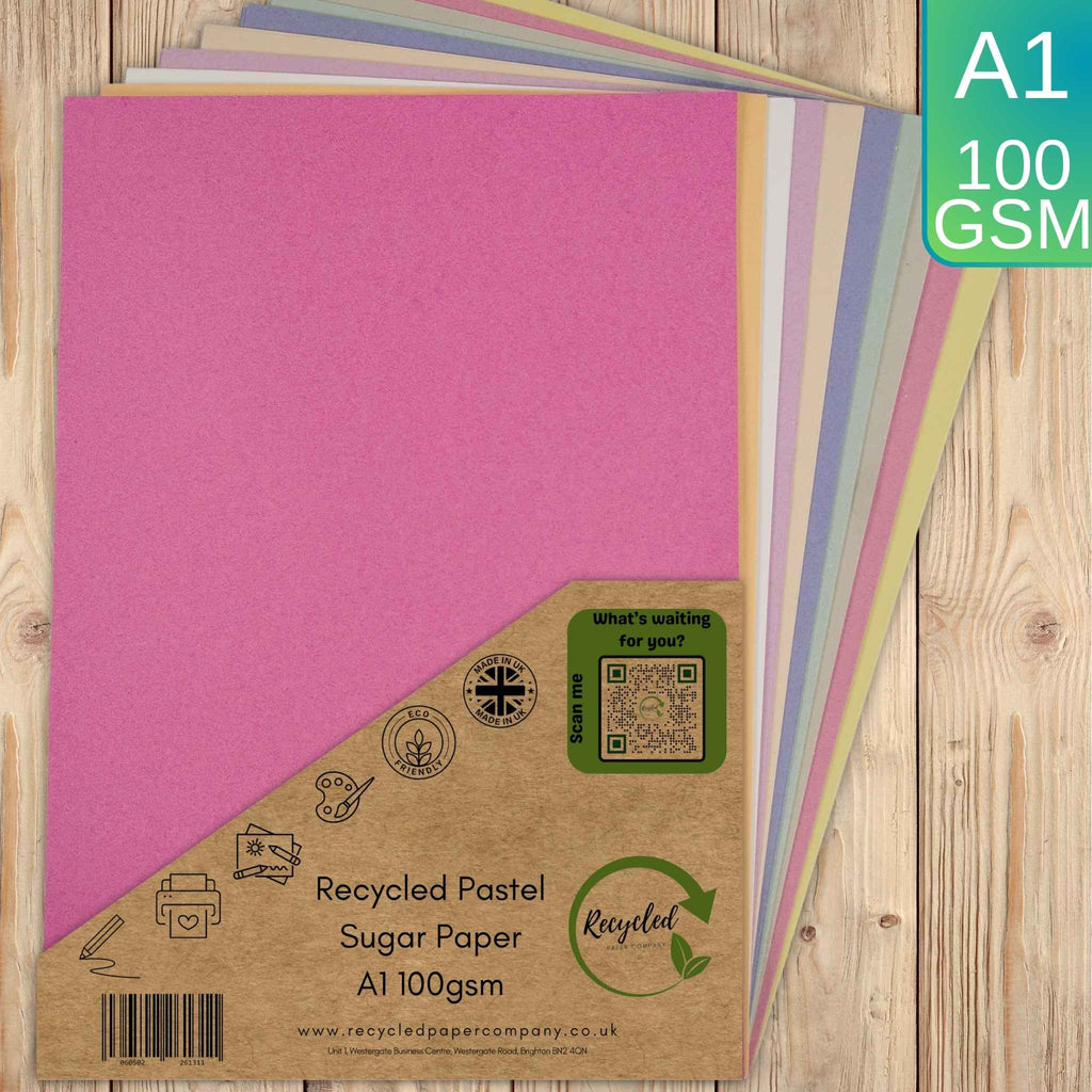 Coloured Sugar Paper Collection – Recycled Paper Company