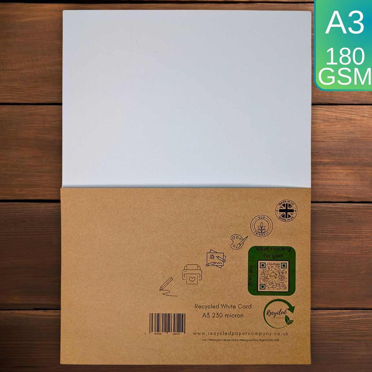 A3 White Recycled Card 180gsm – Recycled Paper Company