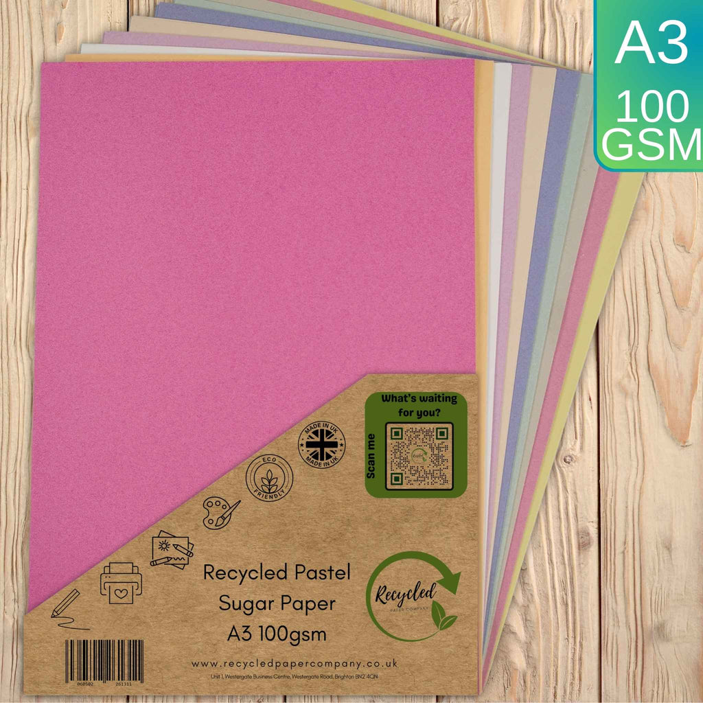 Coloured Sugar Paper Collection – Recycled Paper Company